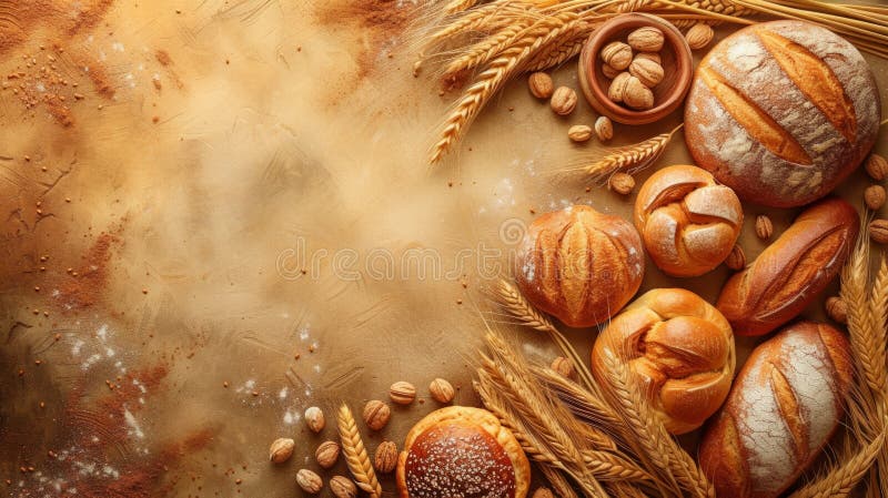Beautiful Background for Bakery Advertising Stock Image - Image of ...