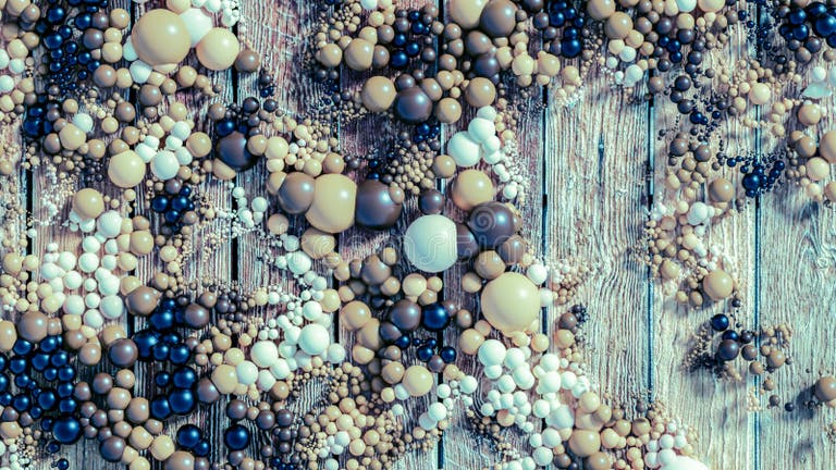 Beautiful Background with Balls, Science, Molecule, Atom. 3d ...