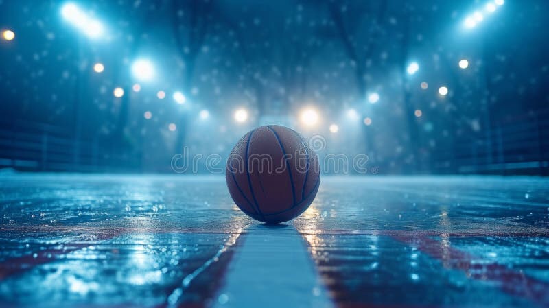Beautiful Background for Basketball Game Advertising Stock Photo ...