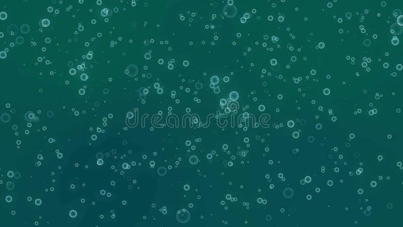 Abstract Bubbles on a Turquoise Background 4k. 3d Render. Motion Design ...