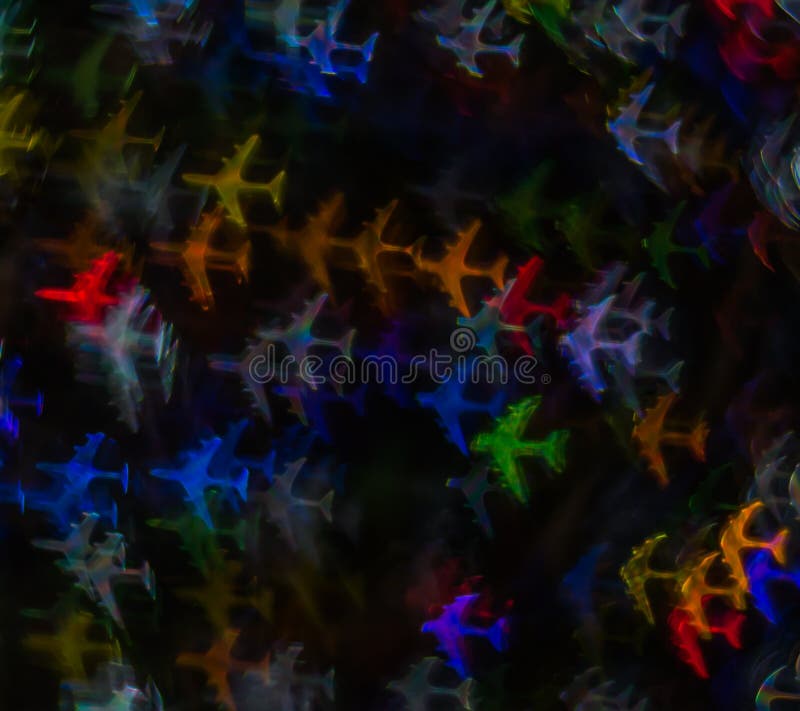 Beautiful Background with Different Colored Airplane, Abstract B Stock ...