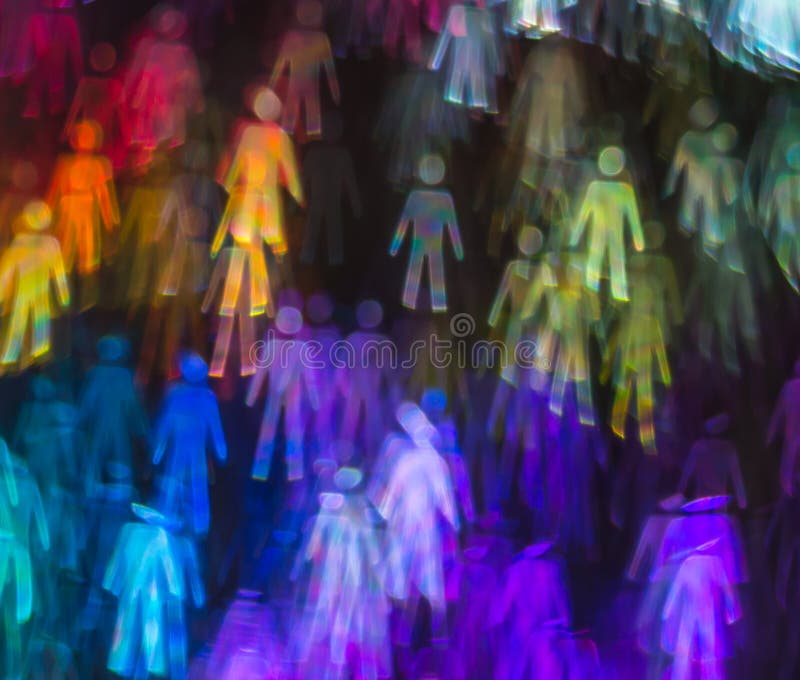 Beautiful Background with Different Colored Man, Abstract Background ...