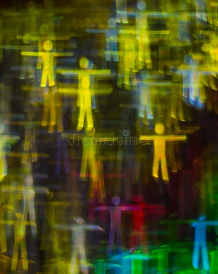 Beautiful Background with Different Colored Man, Abstract Background ...