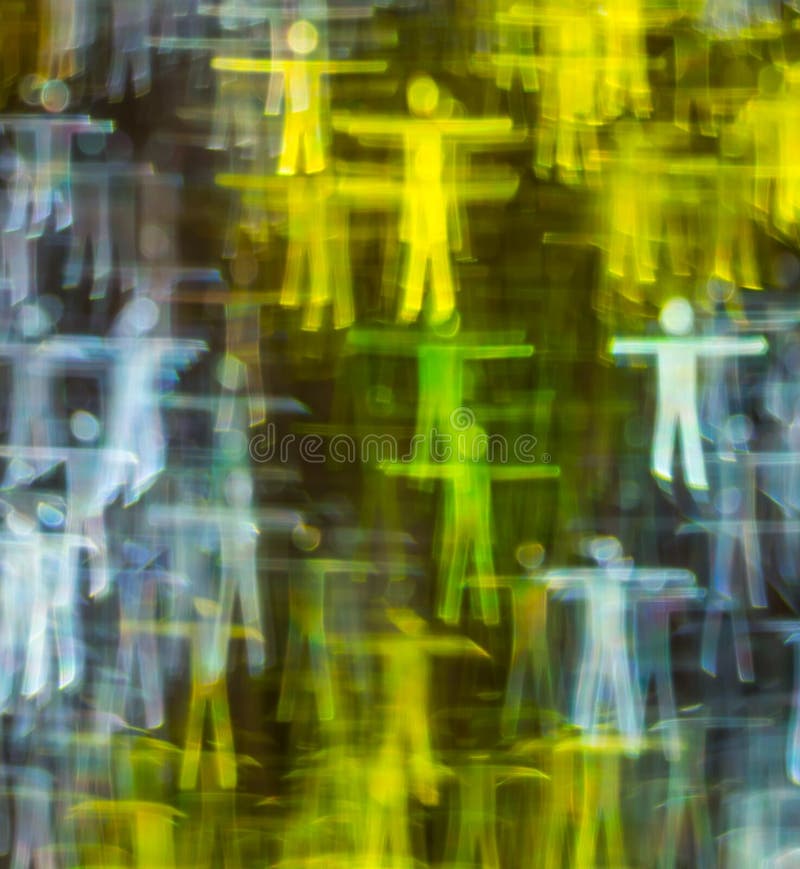 Beautiful Background with Different Colored Man, Abstract Background ...