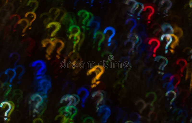 Beautiful Background with Different Colored Question Mark, Abstract ...