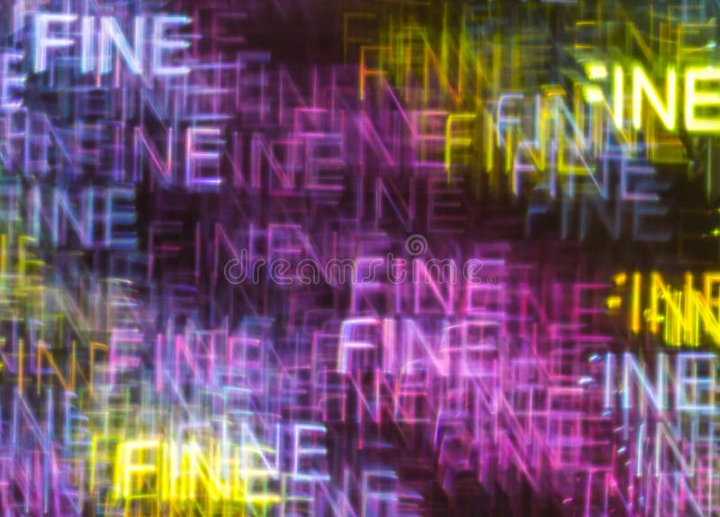 Beautiful Background with Different Colored Word Fine, Abstract Stock ...