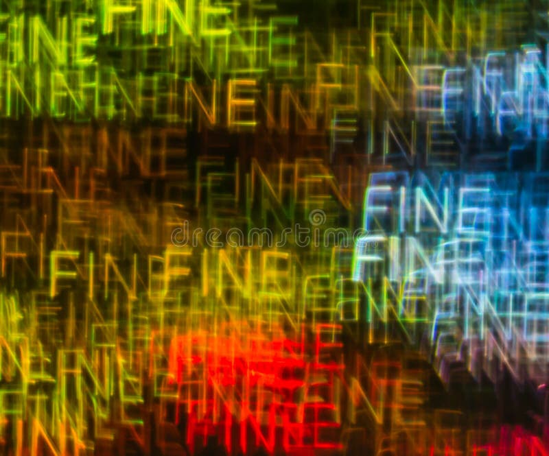 Beautiful Background with Different Colored Word Fine, Abstract Stock ...