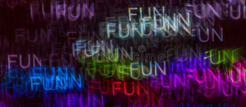 Beautiful Background with Different Colored Word Fun, Abstract B Stock ...