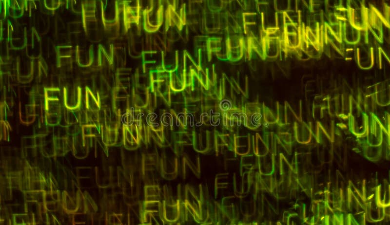 Beautiful Background with Different Colored Word Fun, Abstract B Stock ...