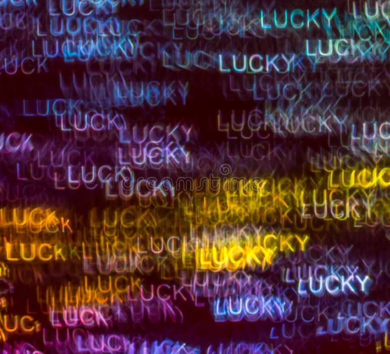 Beautiful Background with Different Colored Word Lucky , Abstract ...