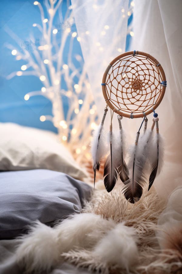 Beautiful Background Dream Catcher . Native Dream Chic Design Stock ...