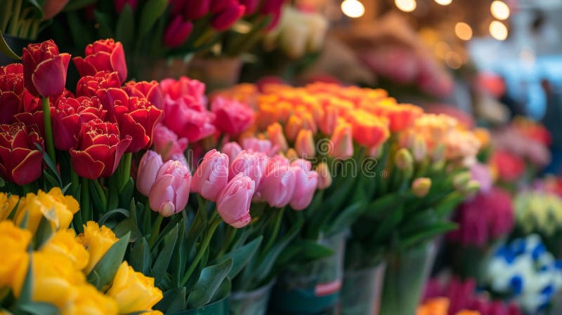 Beautiful Background for Flower Shop Advertising Stock Image - Image of ...