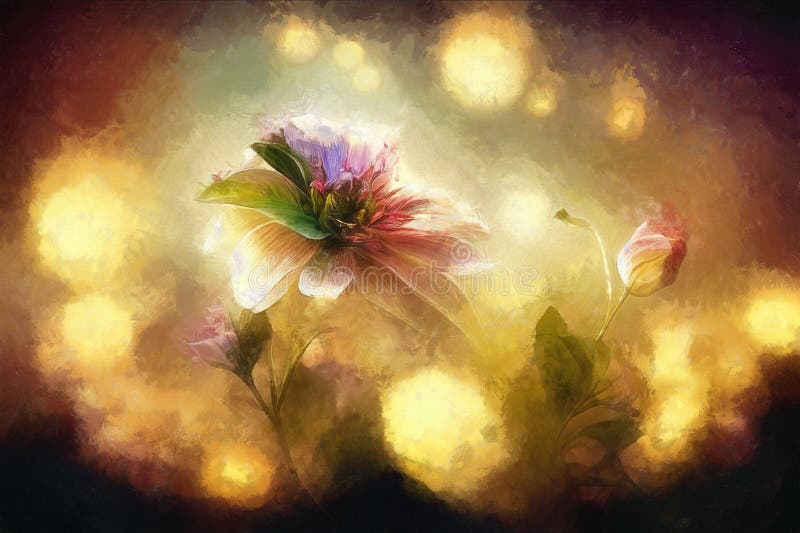 Beautiful Background with Flowers in Light. Flower Background. Stock ...