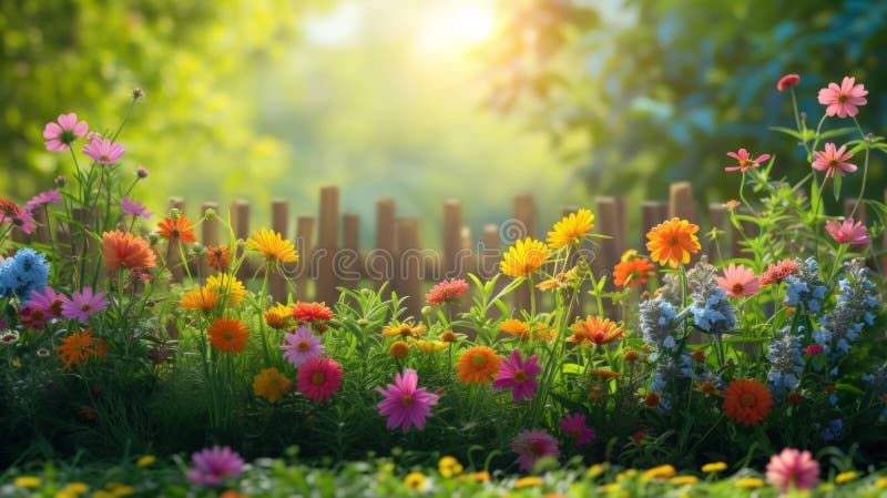 Beautiful Background for Garden Spring Party Advertising Stock Photo ...
