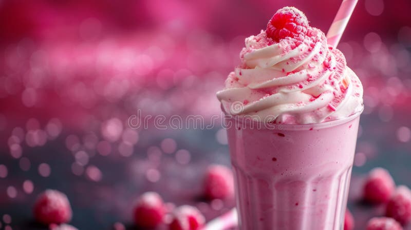 Beautiful Background for Milkshake Advertising Stock Image - Image of ...