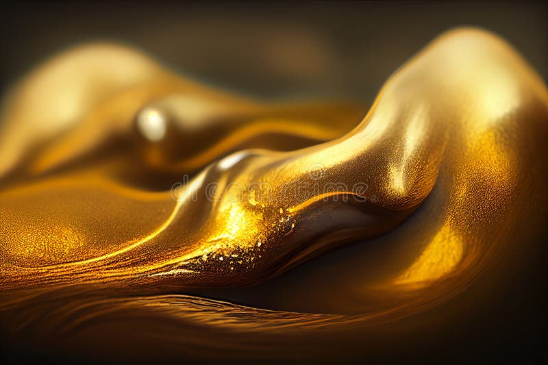 Beautiful Background, Molten Liquid Gold, Luxury Style Stock ...