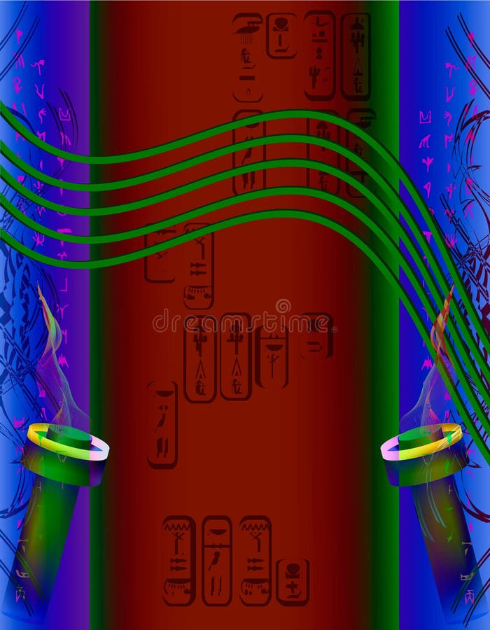 Beautiful Background with a Torch Stock Vector - Illustration of banner ...