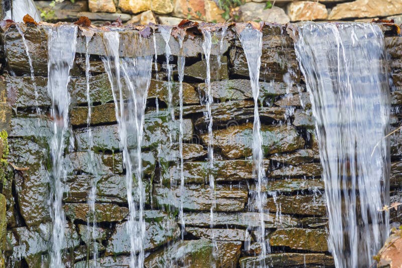 Beautiful Background of a Water Over Wet Stones Stock Image - Image of ...