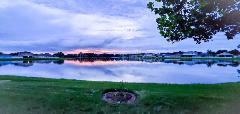 Beautiful Backyard View of Florida Homes Stock Image - Image of ...