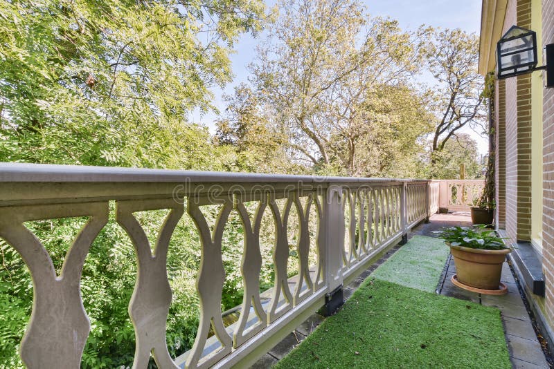Beautiful balcony view stock image. Image of architecture - 232995141