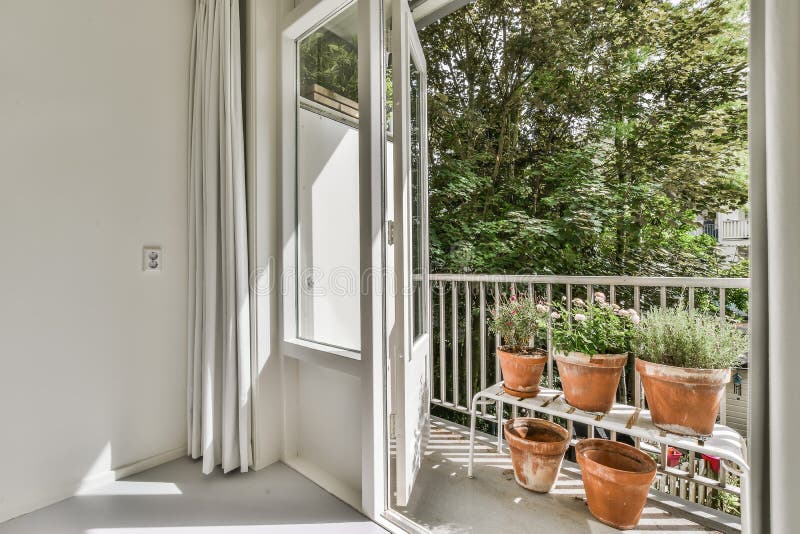 Beautiful balcony view stock image. Image of stylish - 233183343