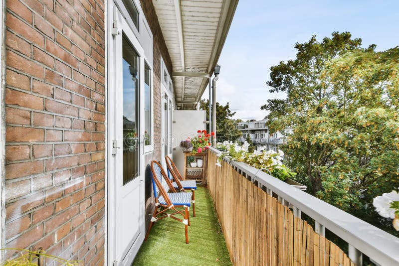 Beautiful balcony view stock photo. Image of empty, comfortable - 234435842