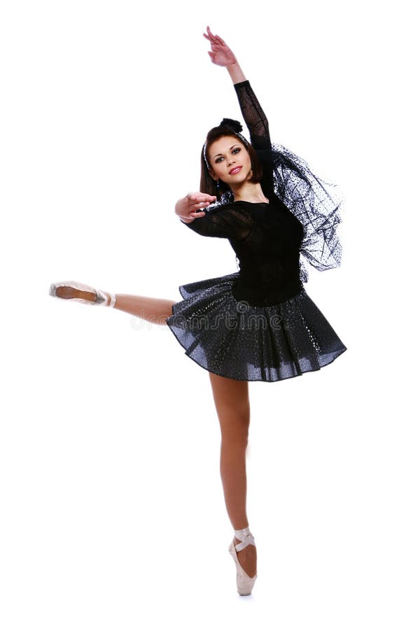 Beautiful Ballerina Dancing Ballet Dance Stock Image - Image of ...