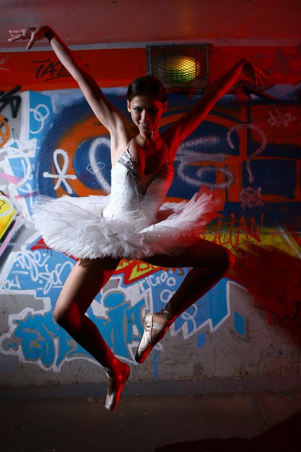 Beautiful Ballerina Dancing Ballet Dance Stock Photo - Image of artist ...