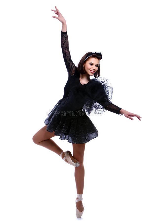 Beautiful Ballerina Dancing Ballet Dance Stock Image - Image of ...