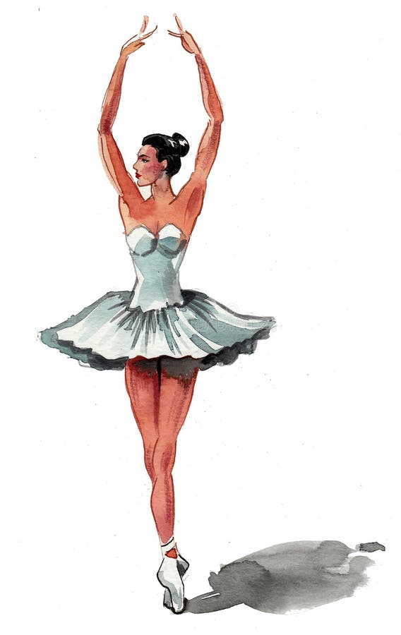 Beautiful ballerina stock illustration. Illustration of event - 333744564