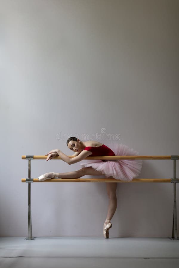 Beautiful Ballerina Training in the Class Stock Image - Image of grace ...
