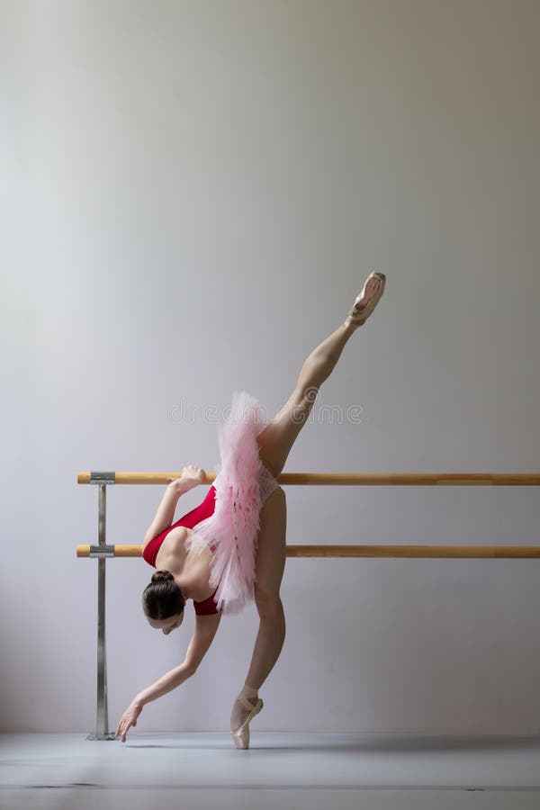 Beautiful Ballerina Training in the Class Stock Photo - Image of dancer ...