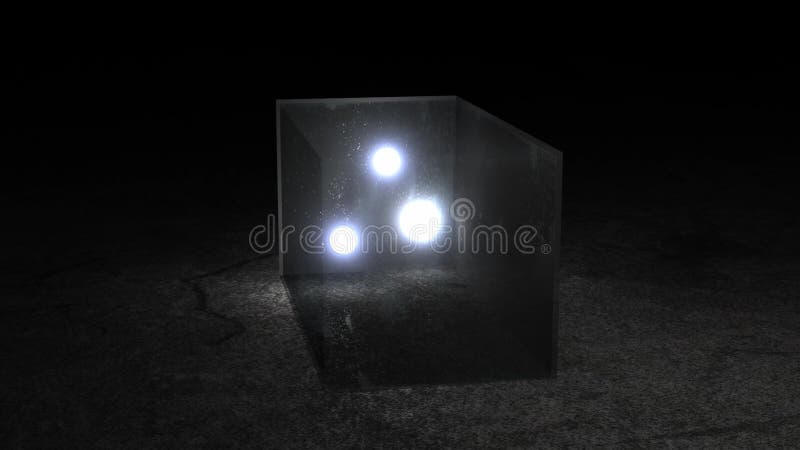 Beautiful Balls with Glowing and Illuminating Light Bouncing in a ...