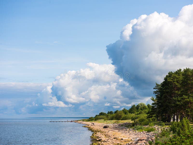 Beautiful Baltic beach stock image. Image of lagoon, ocean - 56970103