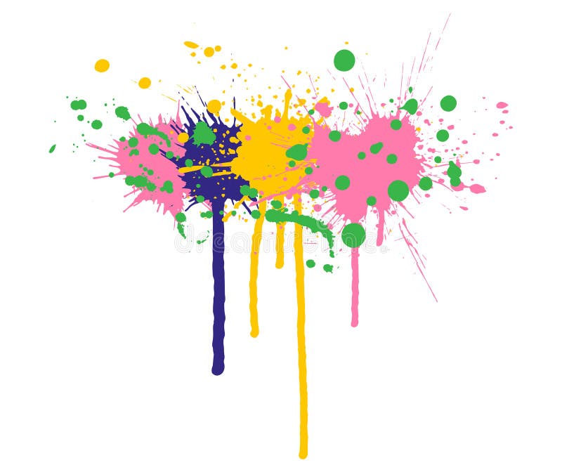 Beautiful Banner with Bright Colorful Splash Blots. Vector Illustration ...