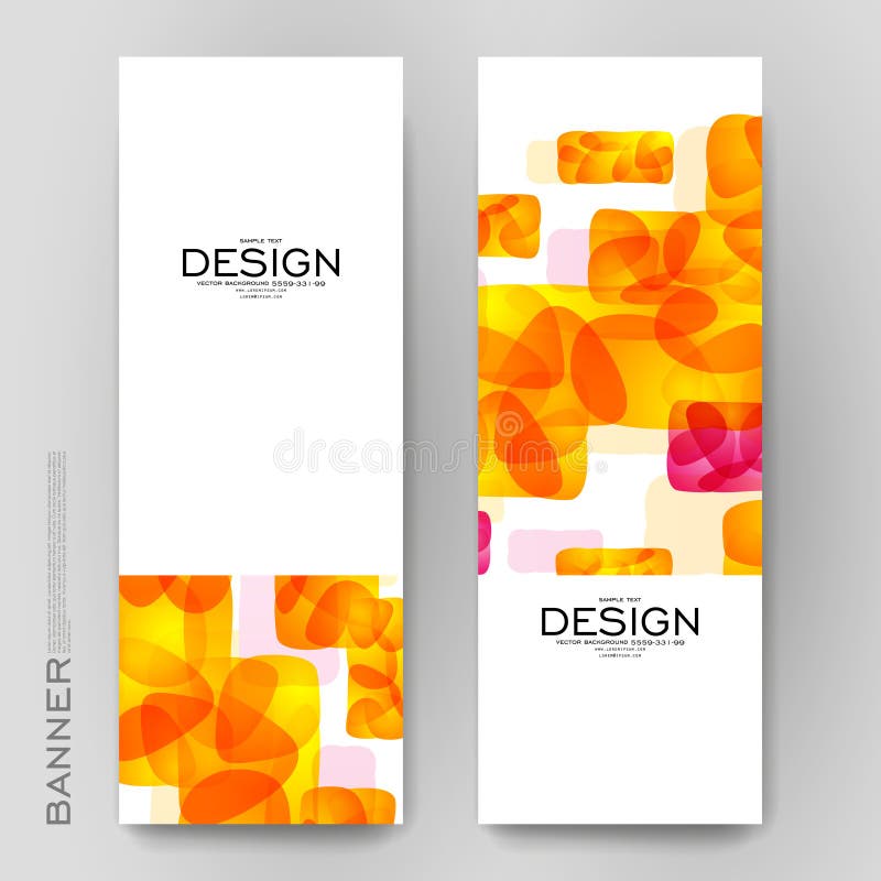 Beautiful Banner Vector Template with Abstract Background Stock Vector ...