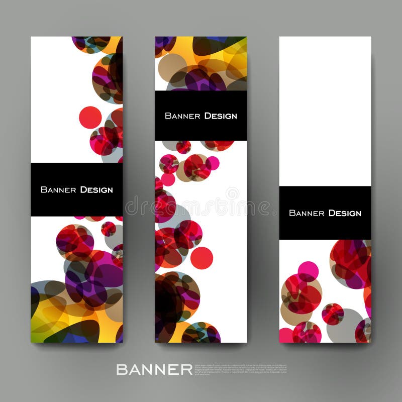 Beautiful Banner Vector Template with Abstract Background Stock Vector ...