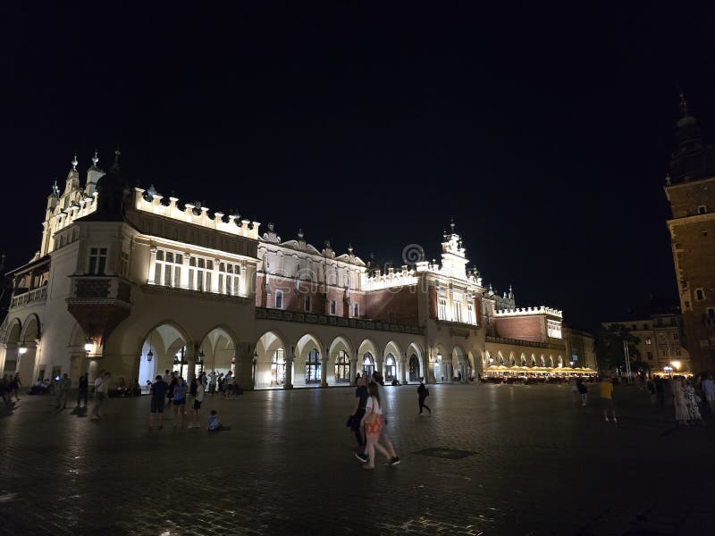 Beautiful Basilica in the Old Town of Krakow Editorial Photography ...