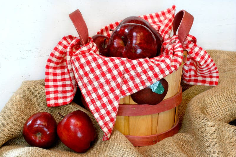 Beautiful Basket of Apples stock image. Image of colorful - 6022859