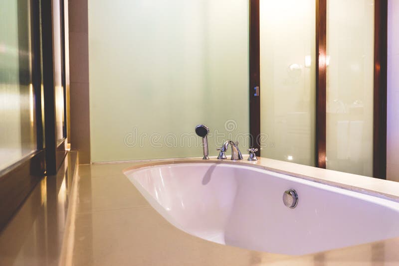 Beautiful bathroom stock photo. Image of room, residential - 97385530