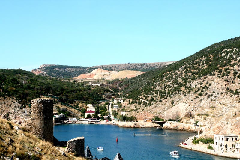 A beautiful bay stock image. Image of colors, mountains - 12875819