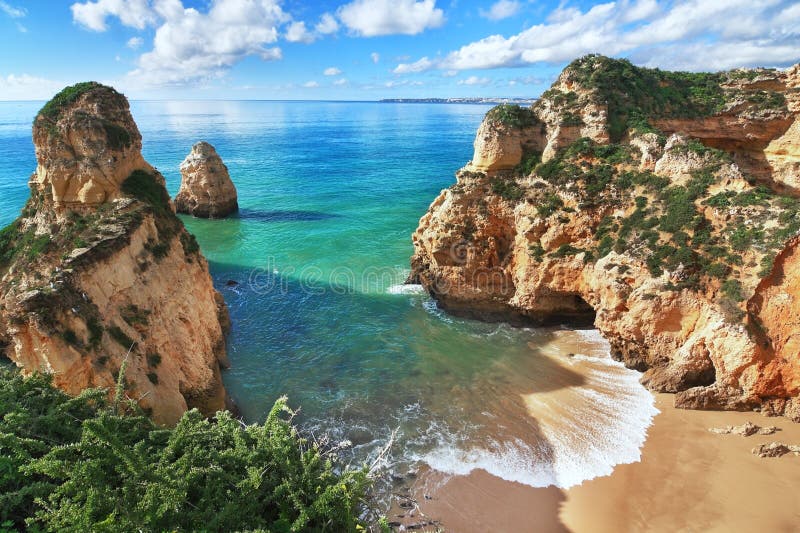 Beautiful Bay with Mountains and Beautiful Views of the Coast. Stock ...