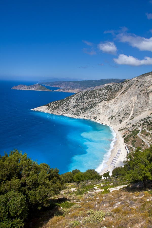 Beach at Hotel in Kiris (Kemer), Turkey Stock Photo - Image of palm ...