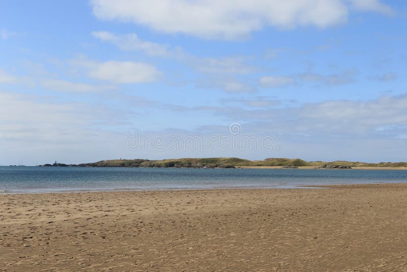 Beautiful Beach on Anglesey Wales. Rock Pools and Sand Stock Photo ...