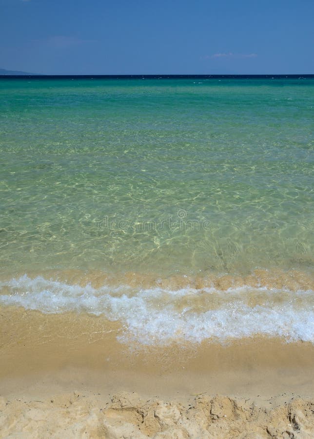 Beautiful Beach Background, Clear Water and Sand Stock Photo - Image of ...
