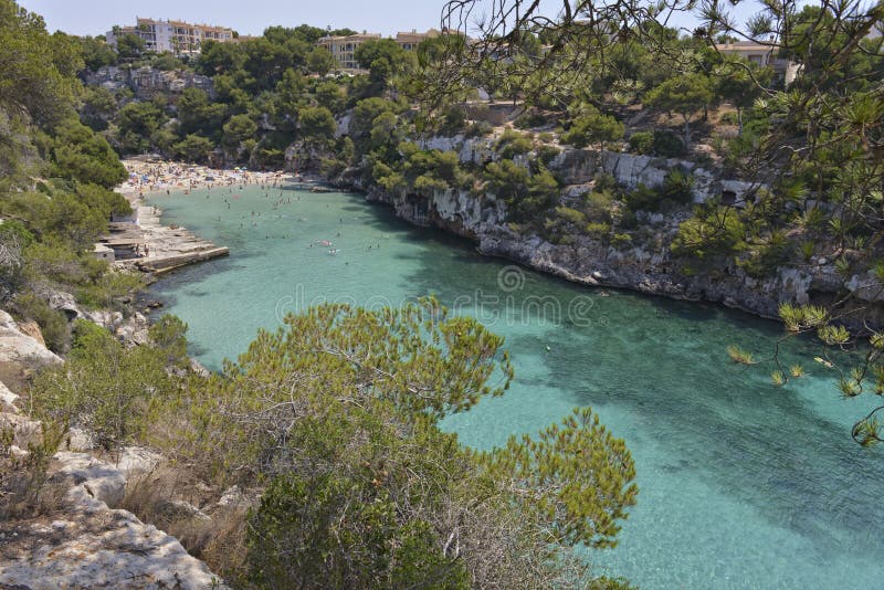 The Beautiful Beach of Cala Pi in Mallorca, Spain Stock Image - Image ...