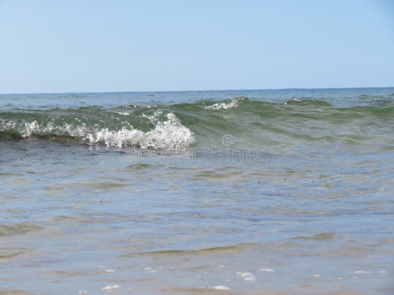 Beautiful Beach with Clean Waters and Sparkling Sand Stock Photo ...