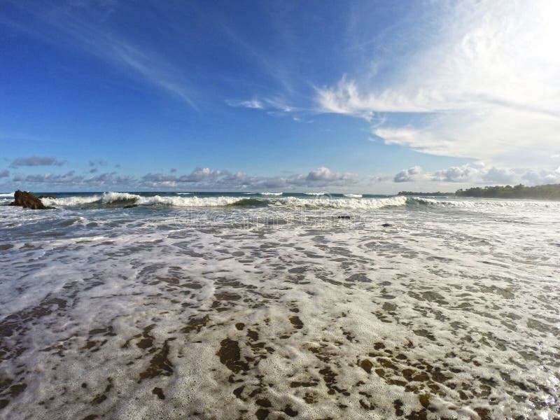 Beautiful Beach stock photo. Image of morning, rock, coast - 49926462