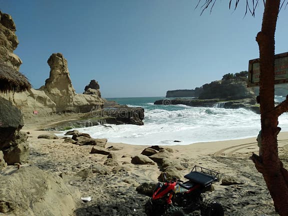 Beautiful Beach in East Java Indonesian Stock Photo - Image of java ...