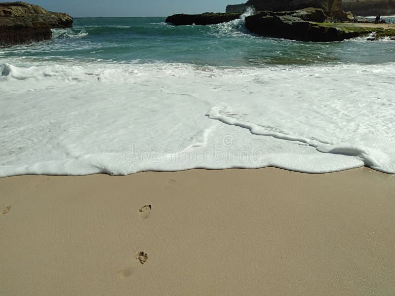 Beautiful Beach in East Java Indonesian Stock Image - Image of ...